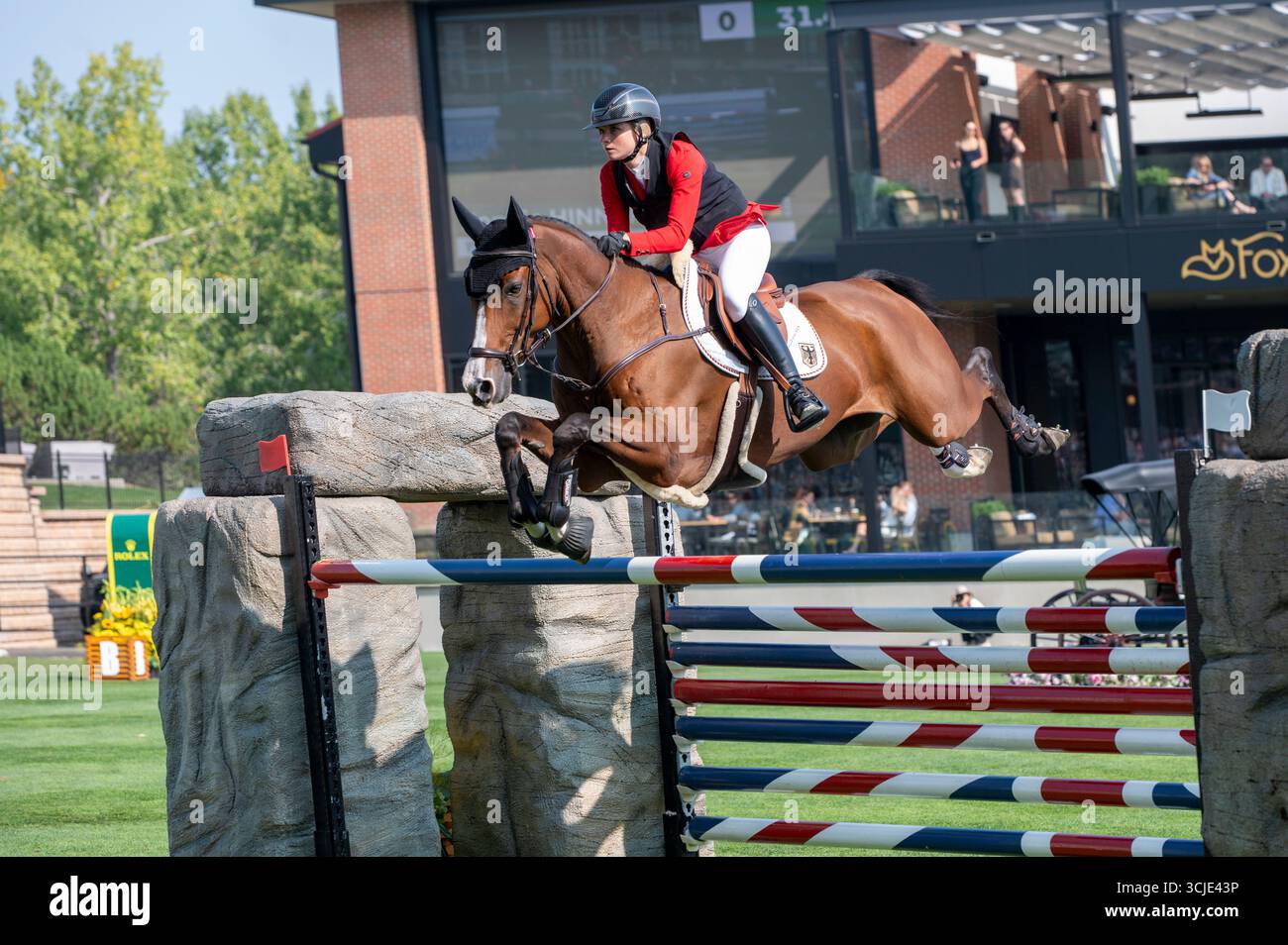 Calgary, Alberta, Canada, 6 September 2025. Sophie Hinners (GER) riding ...