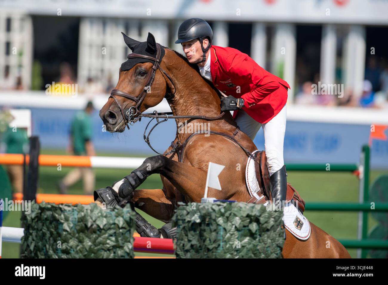 Calgary, Alberta, Canada, 6 September 2025. Daniel Deusser (GER) riding ...