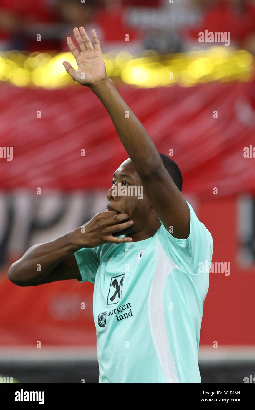 LINZ, AUSTRIA - SEPTEMBER 6: David Alaba of Austria during the FIFA ...