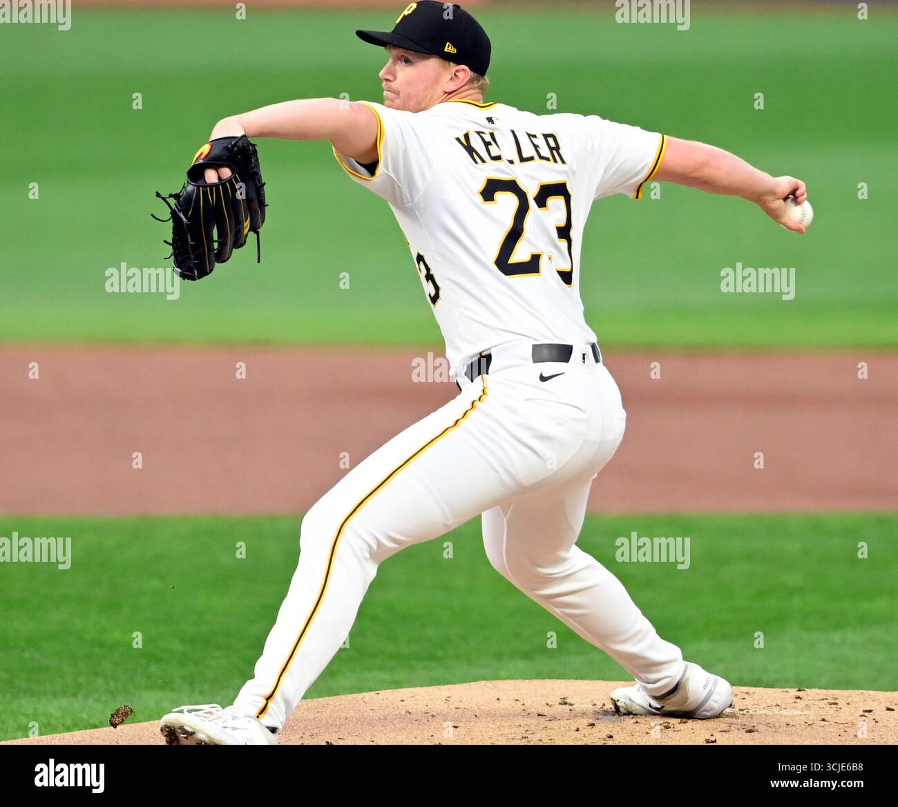 Pittsburgh Pirates pitcher Mitch Keller (23) starts against the ...