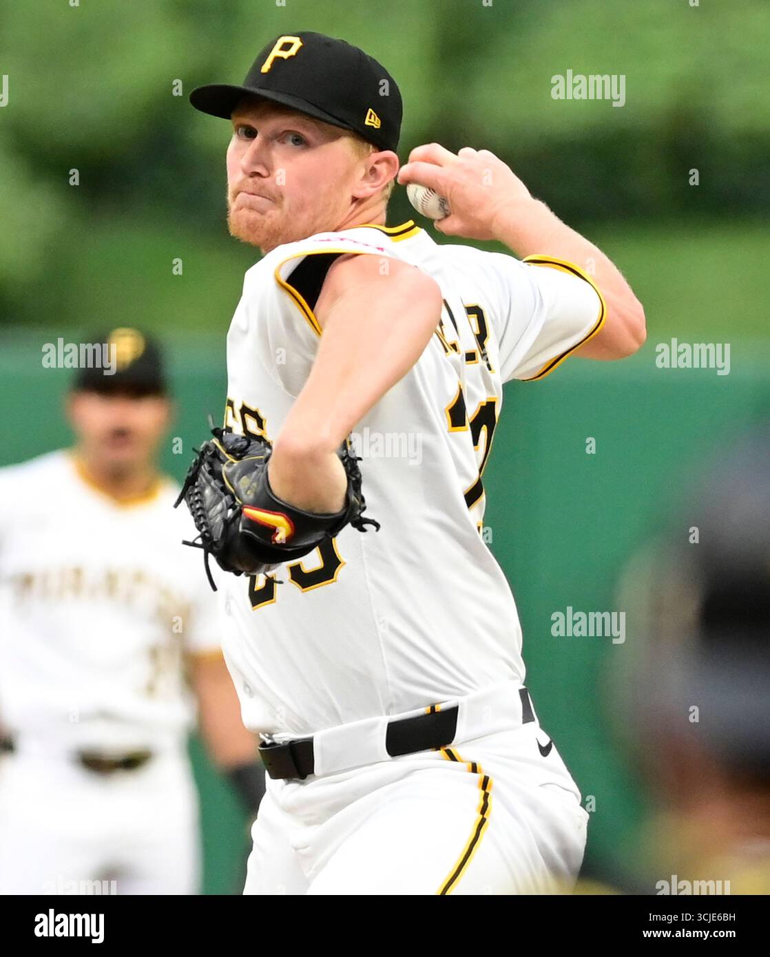 Pittsburgh Pirates pitcher Mitch Keller (23) starts against the ...