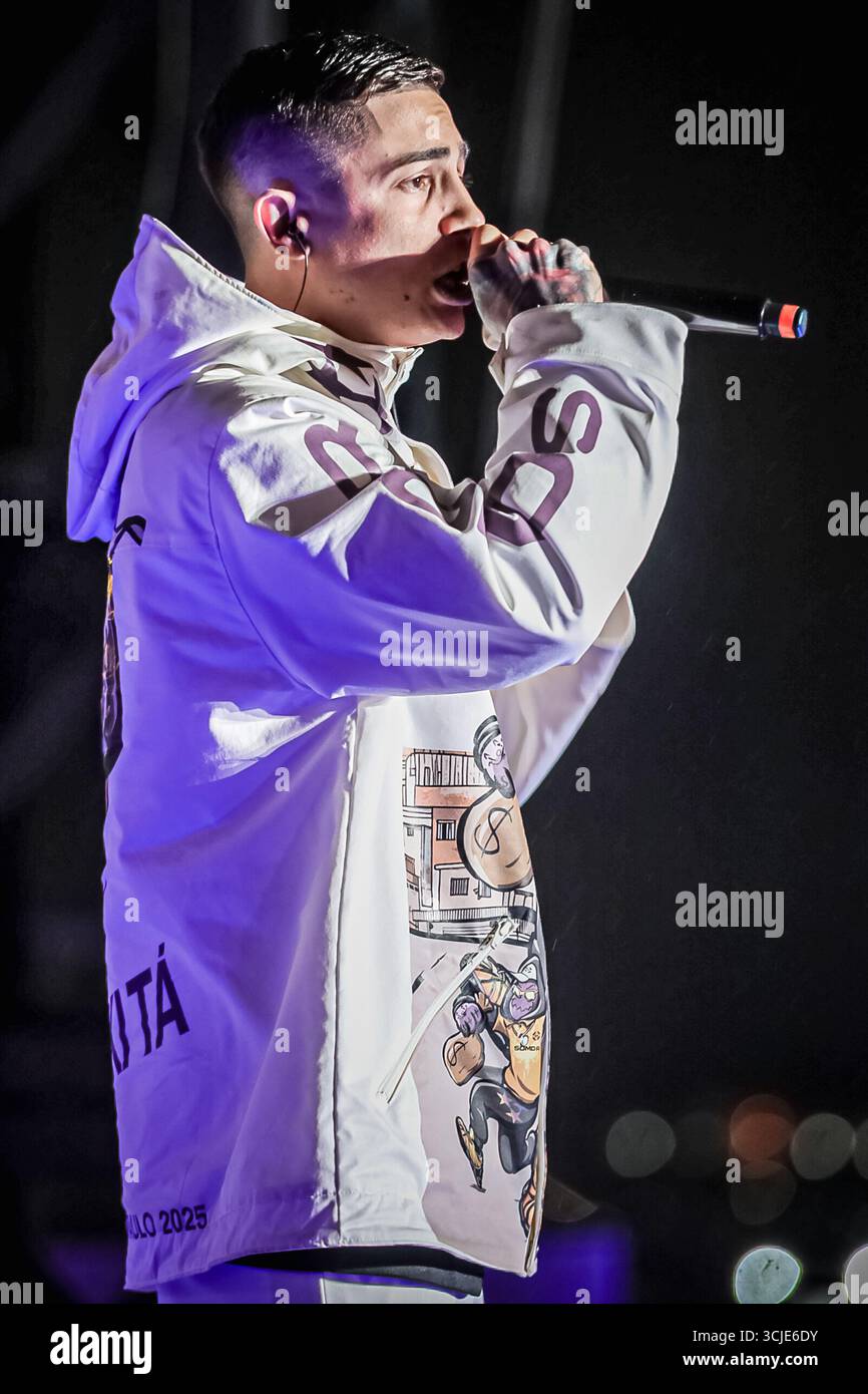 MC HARIEL on the first day of the THE-TOWN festival held at the ...
