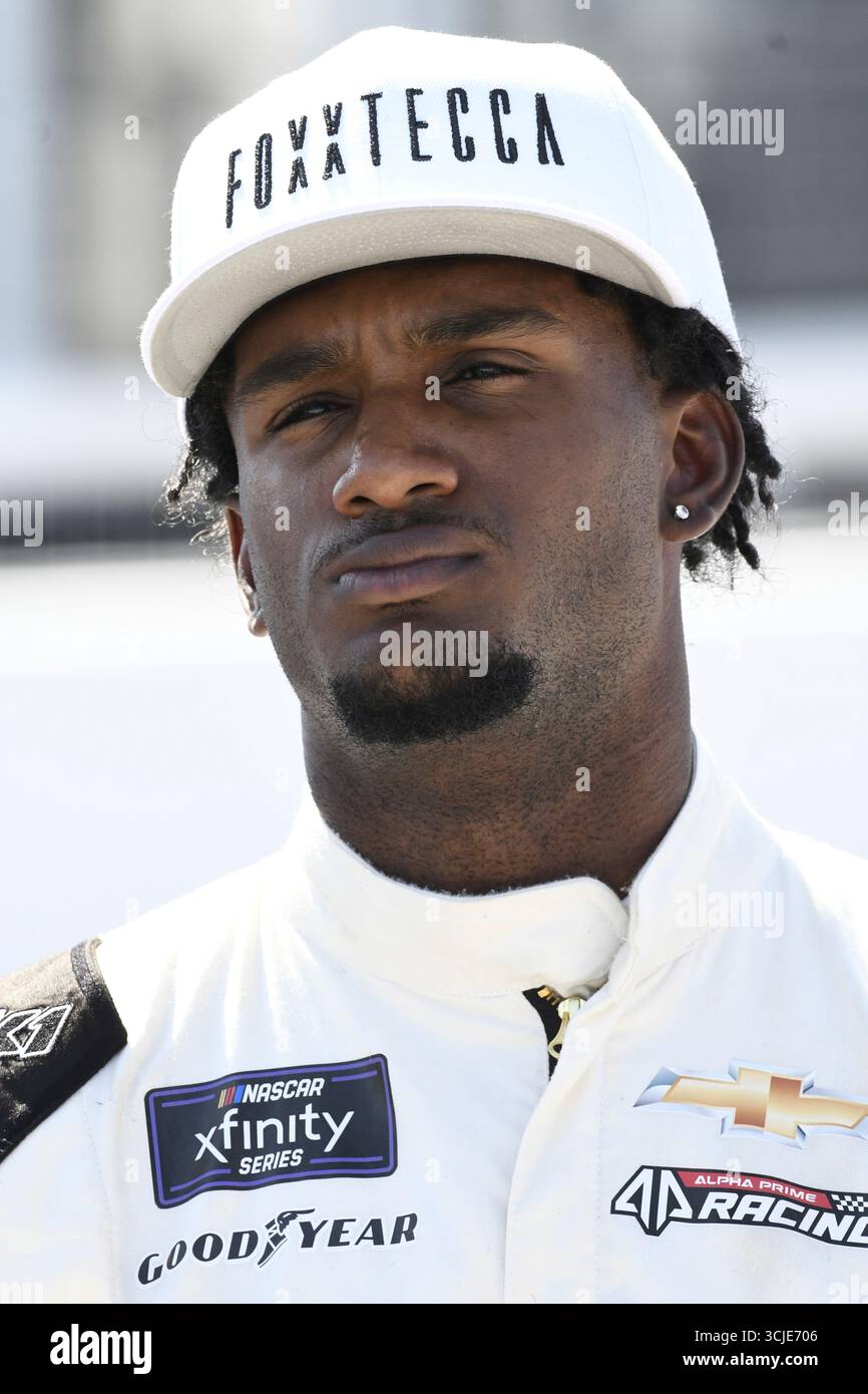 MADISON, IL - SEPTEMBER 06: Lavar Scott (#45 Alpha Prime Racing ...