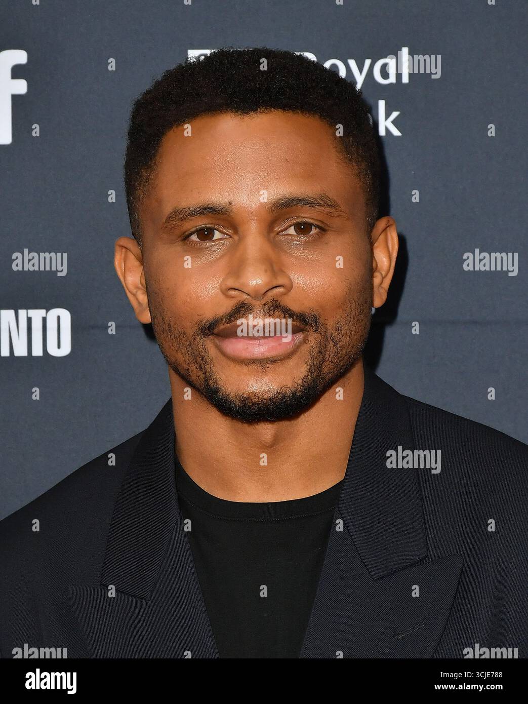 Nnamdi Asomugha attends the premiere of "Wake Up Dead Man: A Knives Out ...