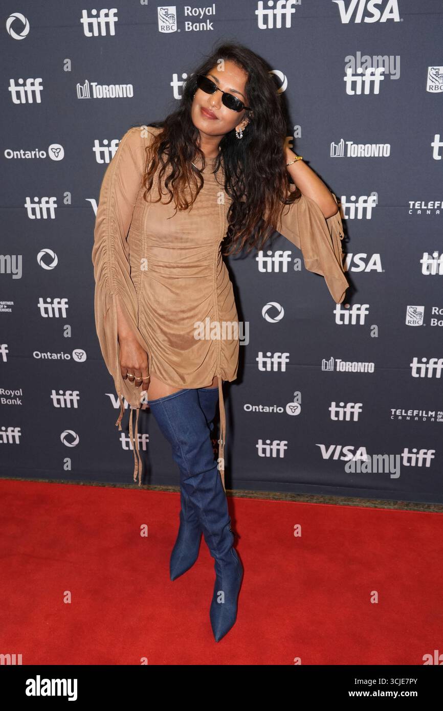 M.I.A. attends the premiere of "Sacrifice" at the Princess of Wales ...