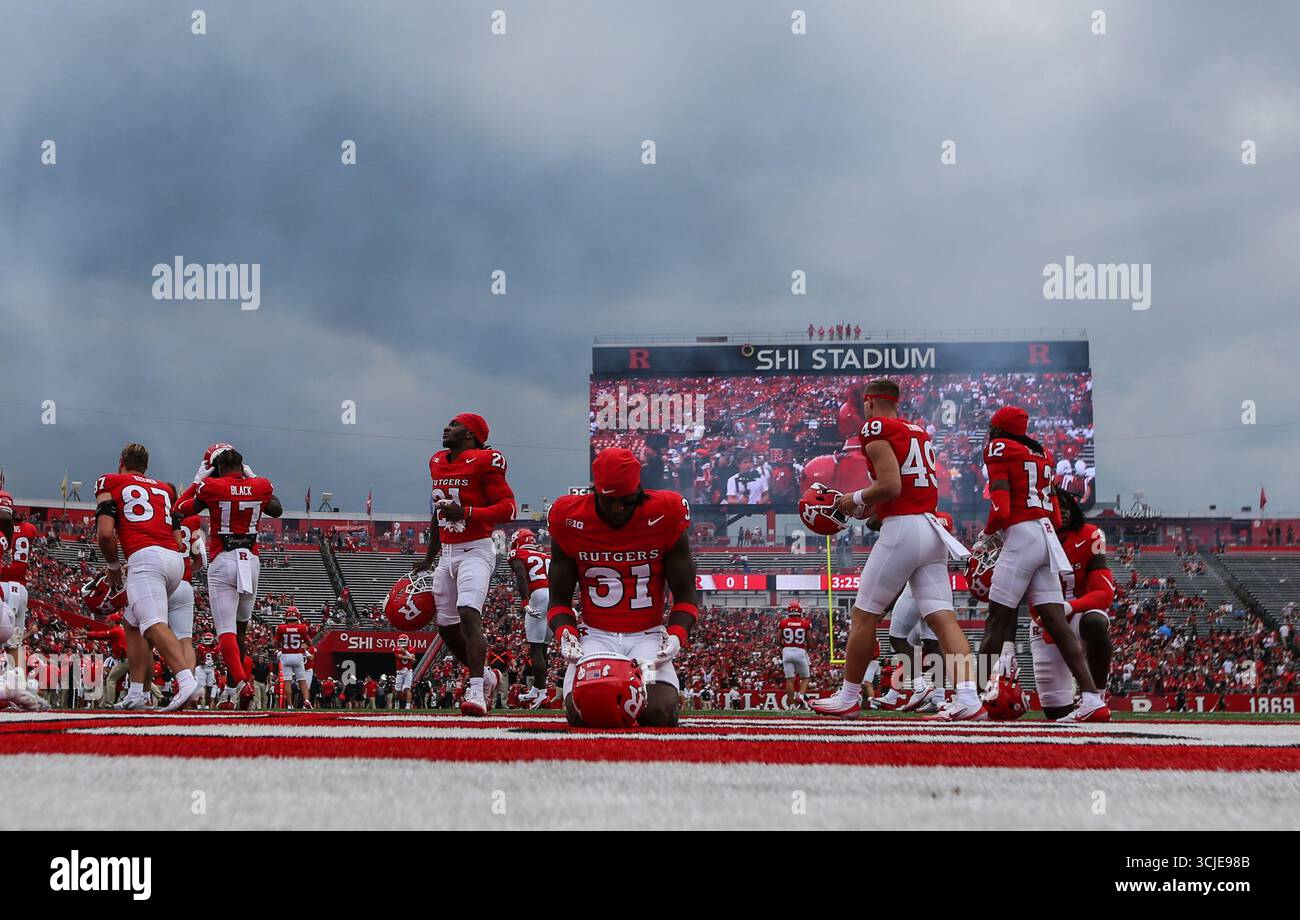 September 06, 2025: Rutgers Scarlet Knights defensive back Michael ...