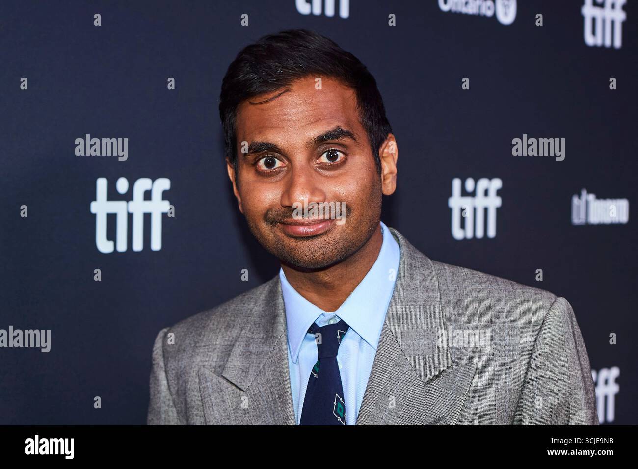 Director and actor Aziz Ansari is photographed on the red carpet for ...