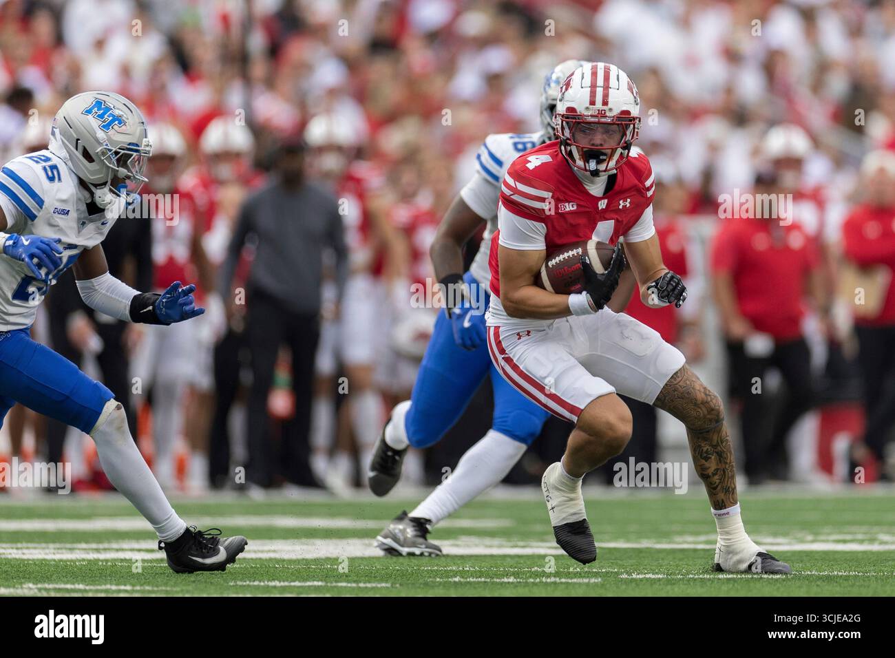 MADISON, WI - SEPTEMBER 06: Wisconsin Badgers wide receiver Jayden ...