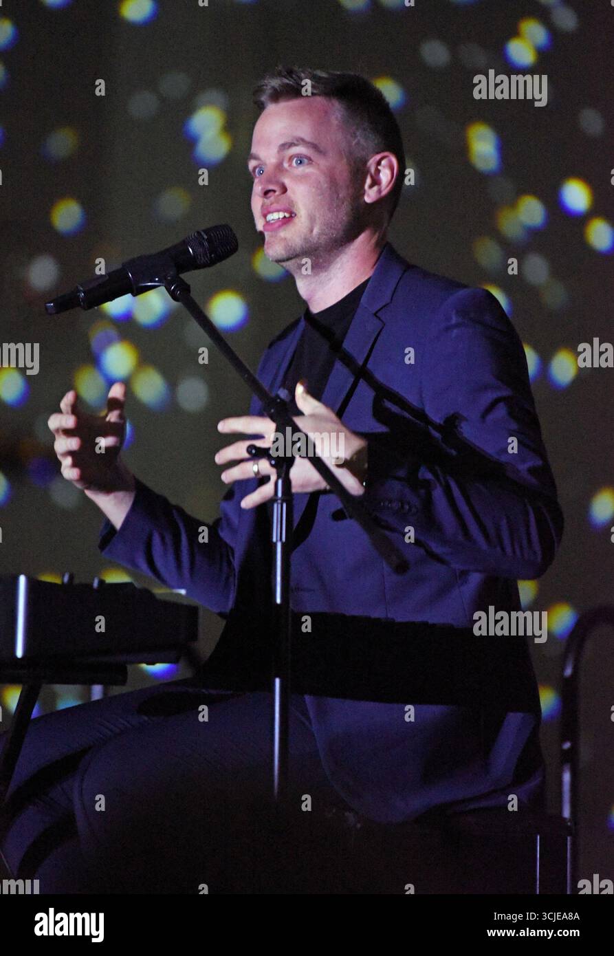 Clark Beckham on stage for Clark Beckham: Acoustic Love Songs Under the ...