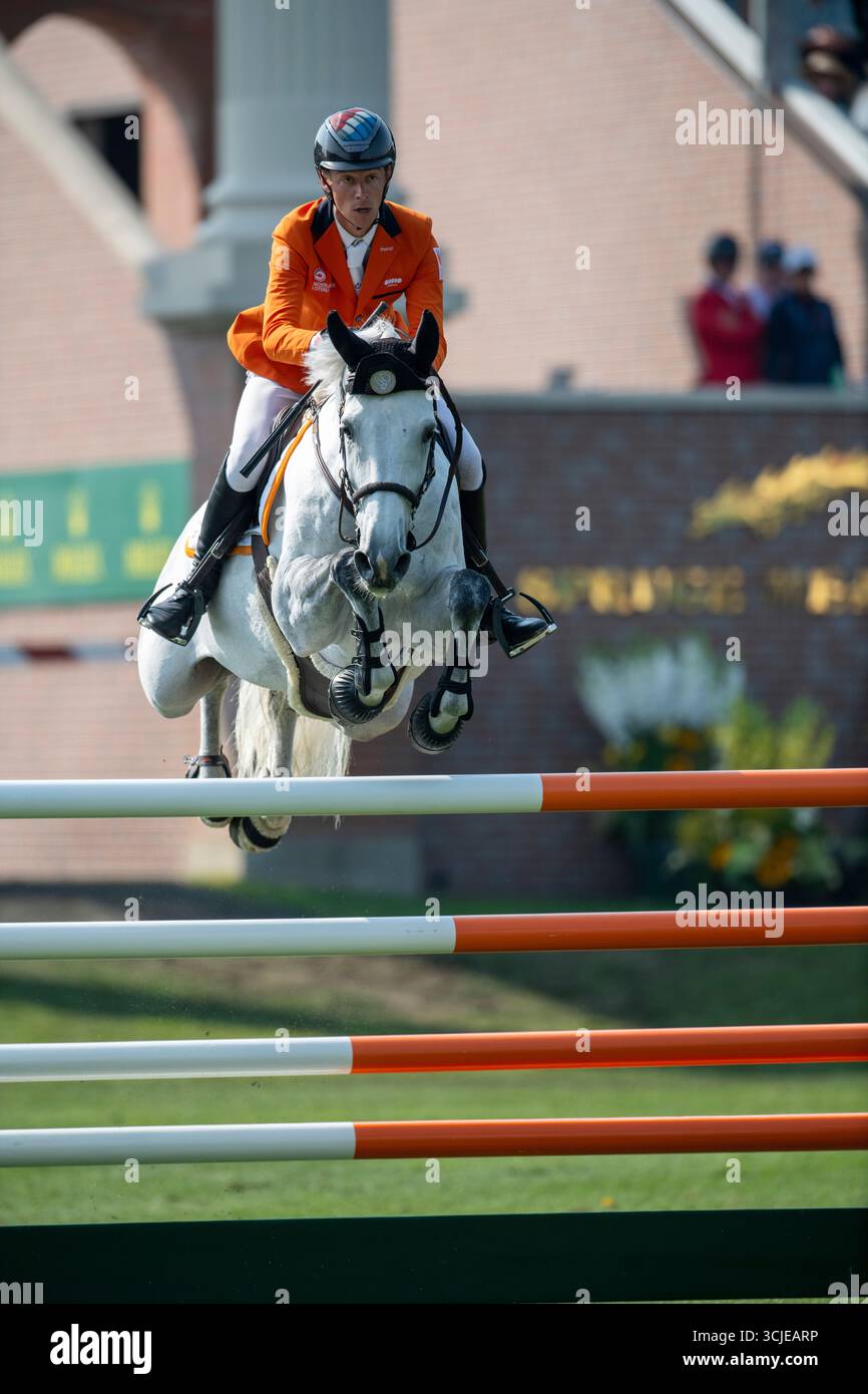 Calgary, Alberta, Canada, 6 September 2025. Kevin Jochems (NED) riding ...