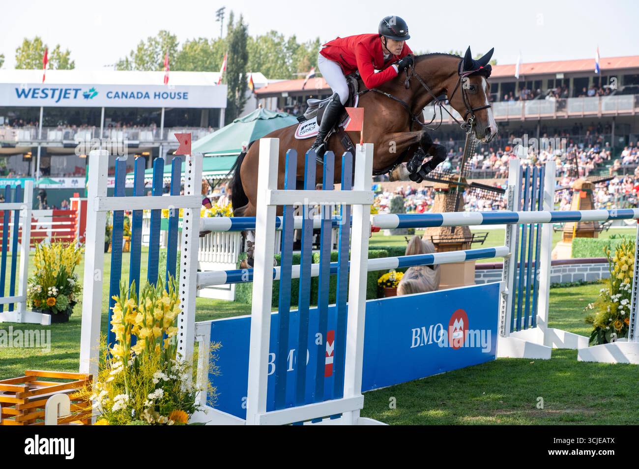 Calgary, Alberta, Canada, 6 September 2025. Max Kühner (AUT) riding ...