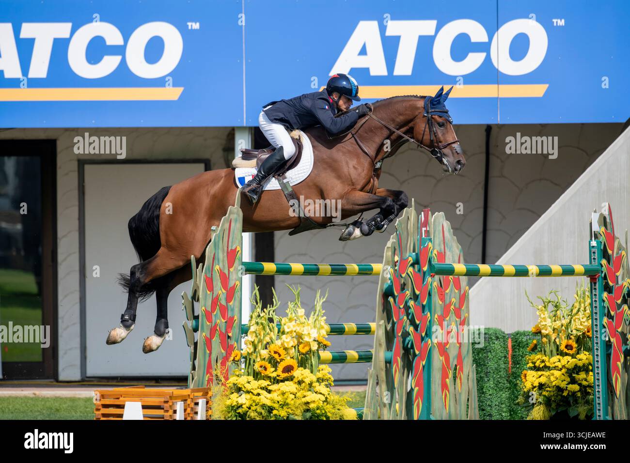 Calgary, Alberta, Canada, 6 September 2025. Olivier Robert (FRA) riding ...