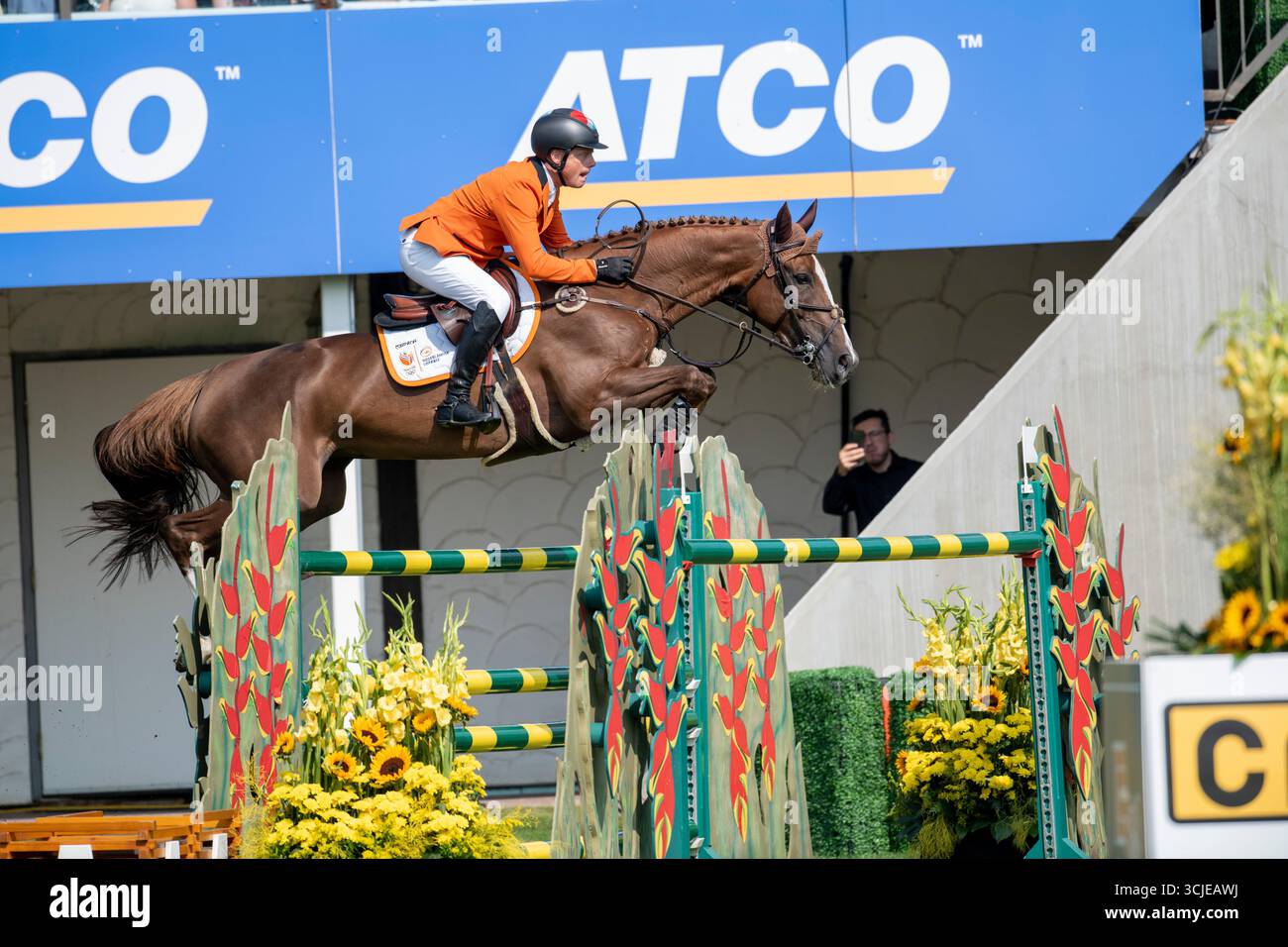 Calgary, Alberta, Canada, 6 September 2025. Willem Greve (NED) riding ...