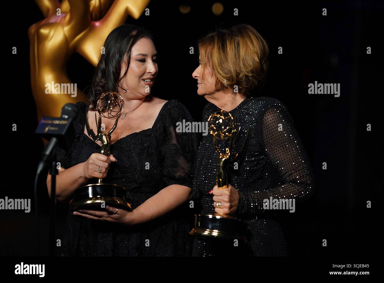 EXCLUSIVE - Erica Berger, left, and Cathy Sandrich Gelfond backstage ...