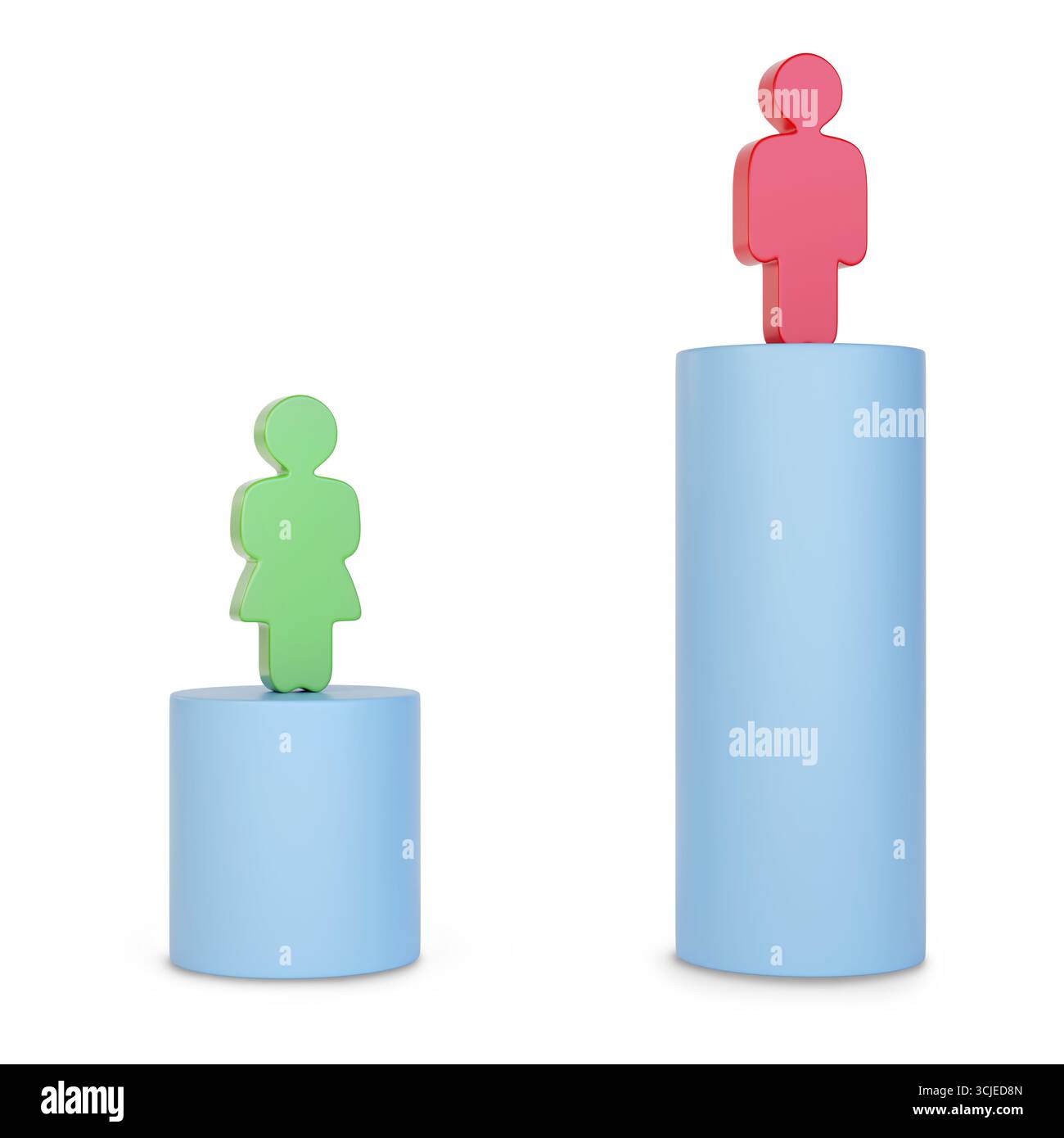 Gender equality parity concept Cut Out Stock Images & Pictures - Alamy