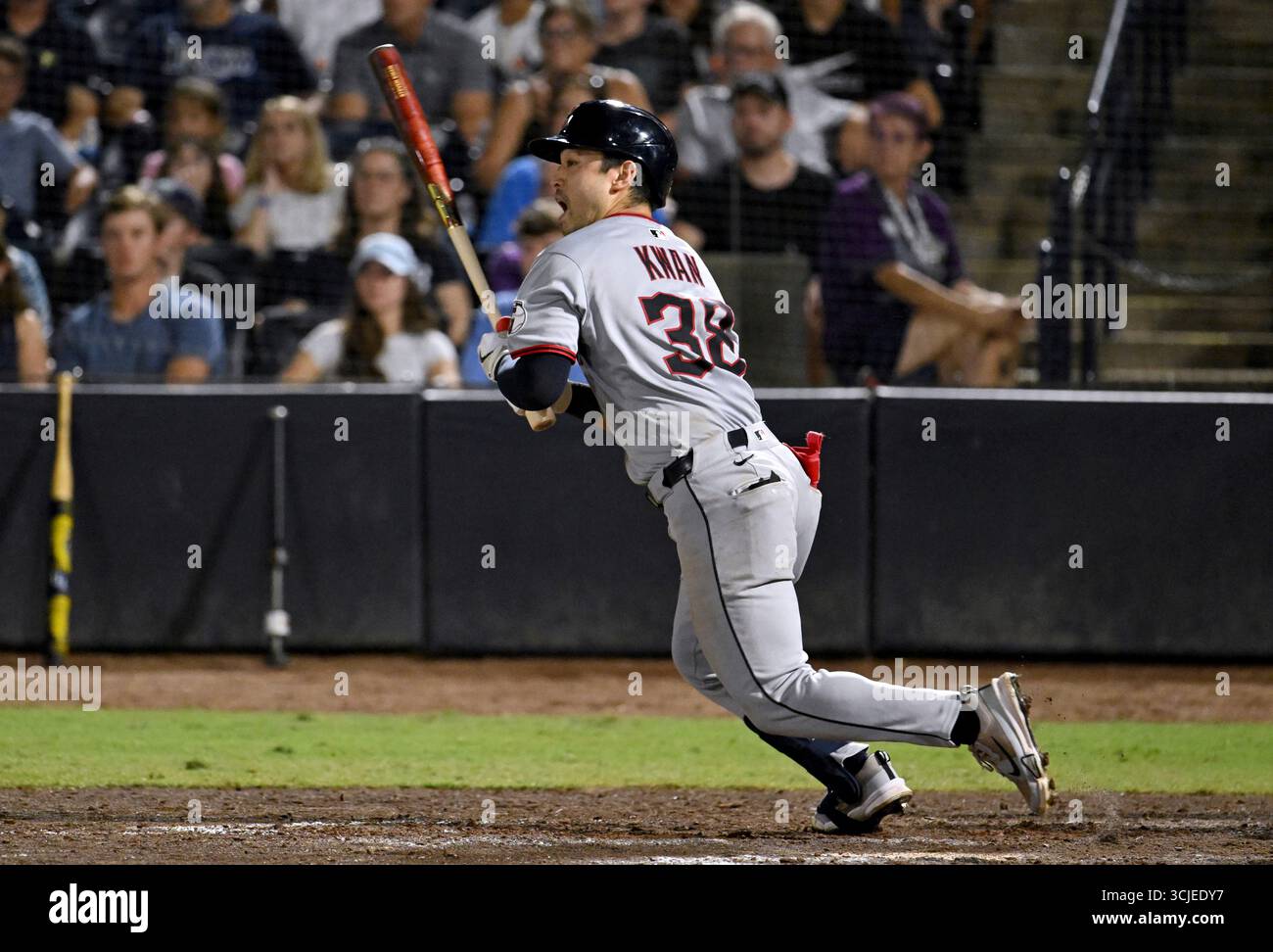 Cleveland Guardians' Steven Kwan hits an RBI infield single during the ...