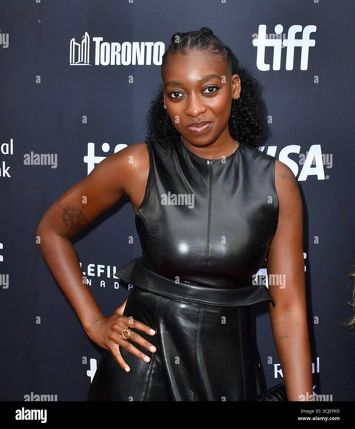 Simbi Ajikawo aka Little Simz attends the premiere of "Steve" during ...