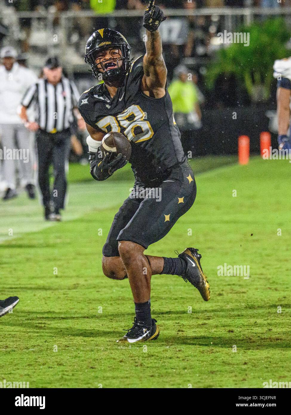 September 6, 2025: UCF Knights linebacker Jayden McDonald (38) reacts ...