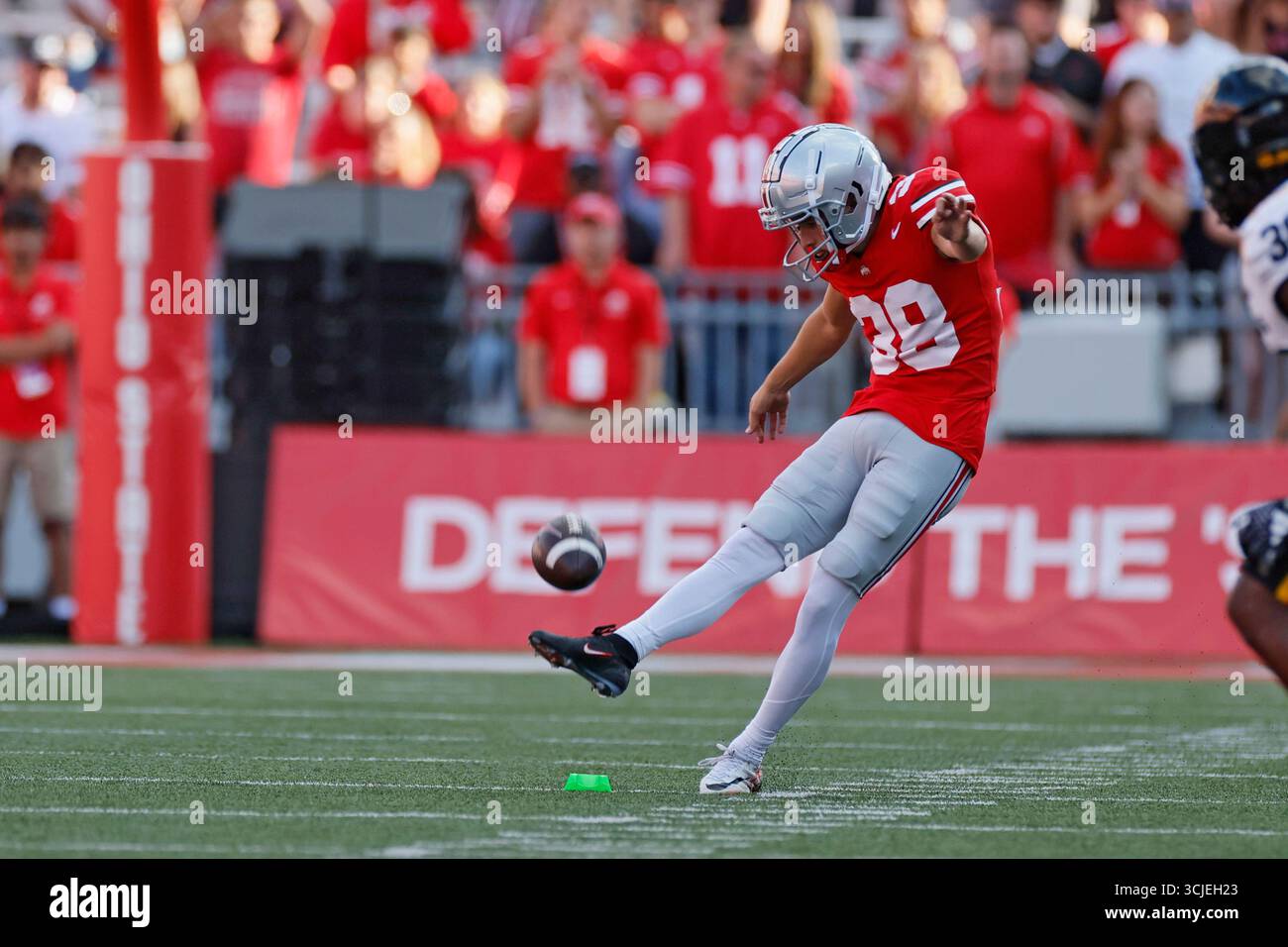 Ohio State kicker Jayden Fielding plays against Grambling State during ...