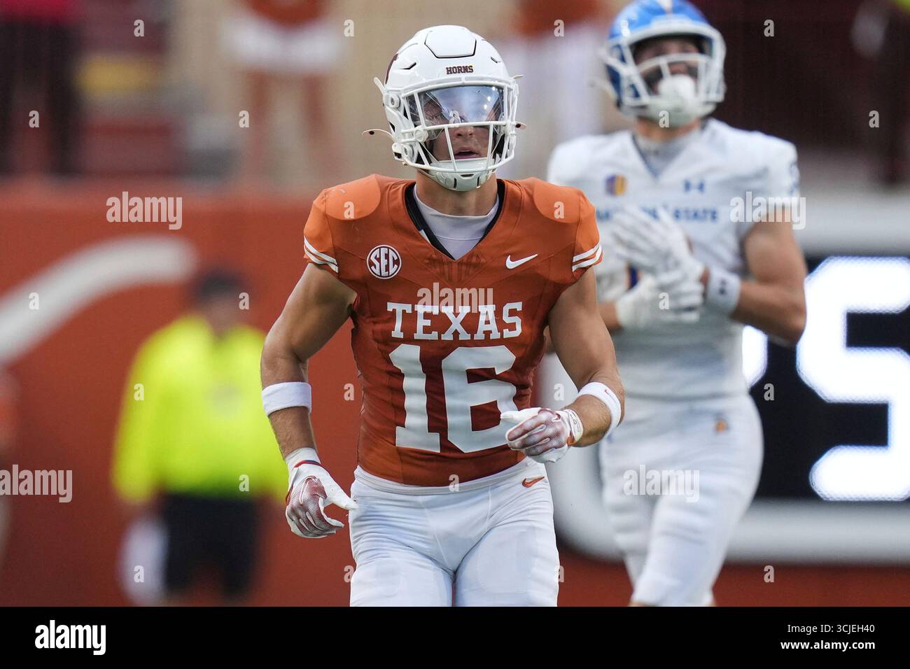 Texas defensive back Michael Taaffe (16) during the first half of an ...