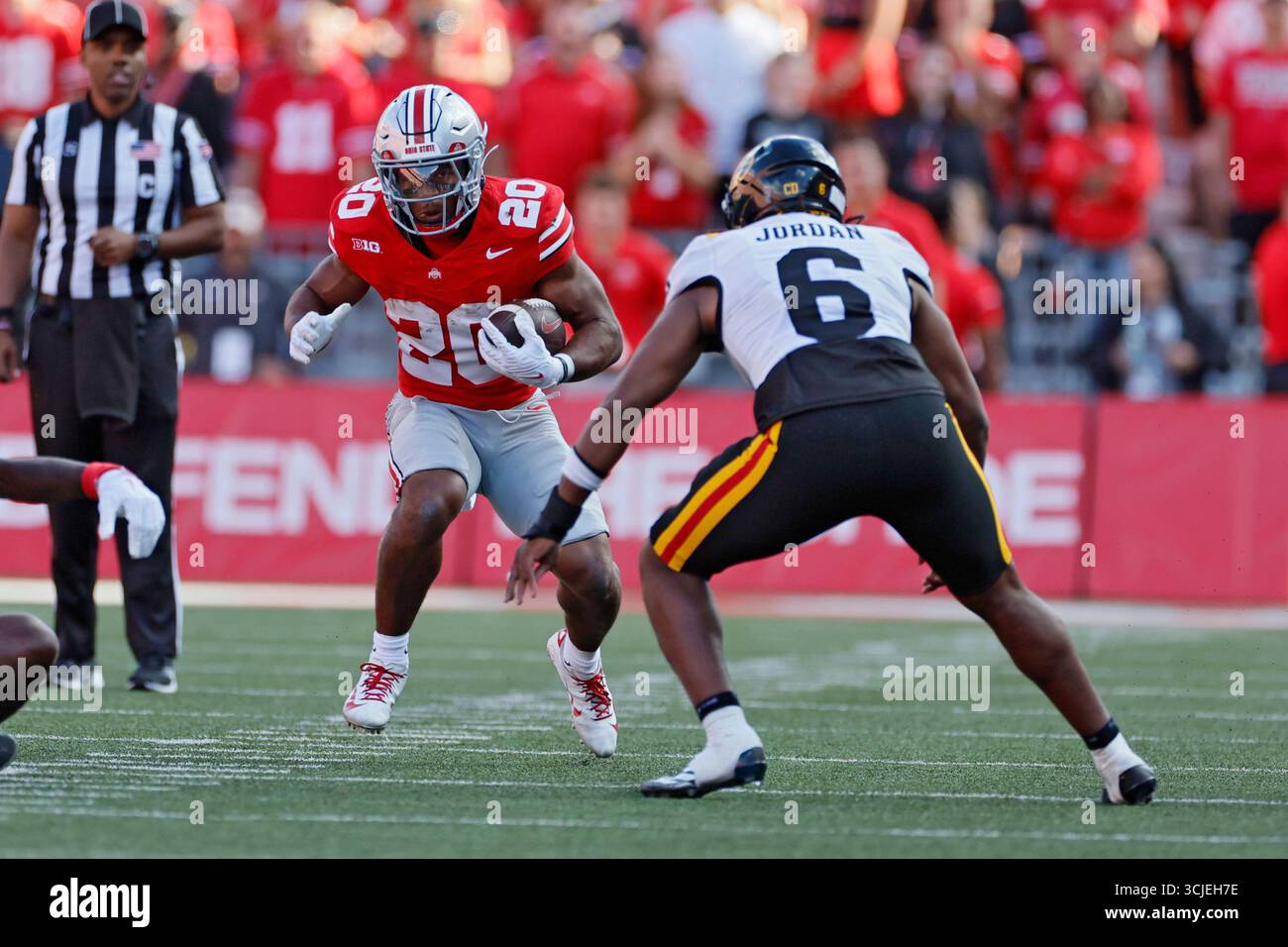 Ohio State running back James Peoples plays against Grambling State ...