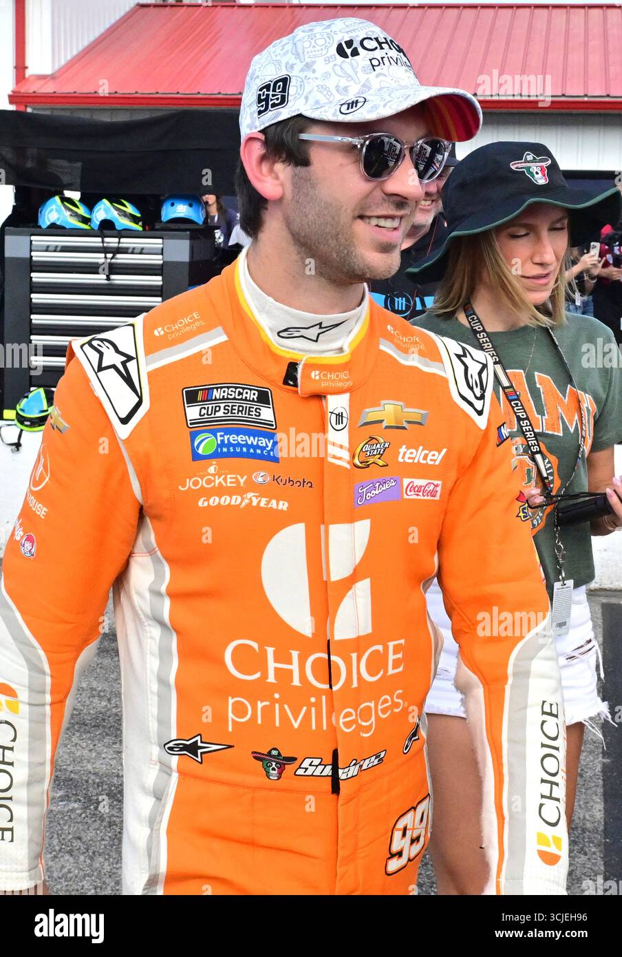 MADISON, IL - SEPTEMBER 06: Daniel Suarez (#99 Trackhouse Racing Choice ...