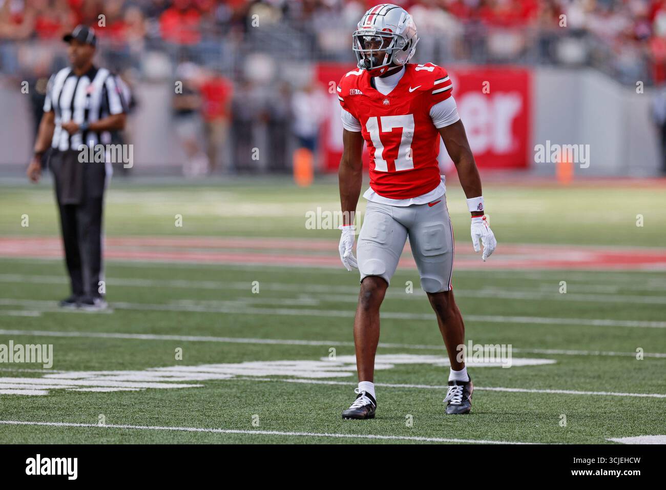 Ohio State receiver Carnell Tate plays against Grambling State during ...