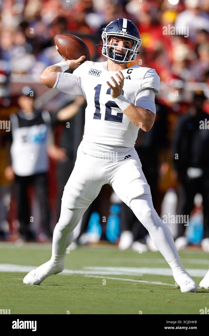 LOS ANGELES, CA - SEPTEMBER 06: Georgia Southern Eagles quarterback JC ...