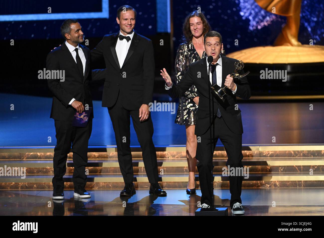 EXCLUSIVE - Anish Savjani, from left, Neil Kopp, Louise Lovegrove, and ...