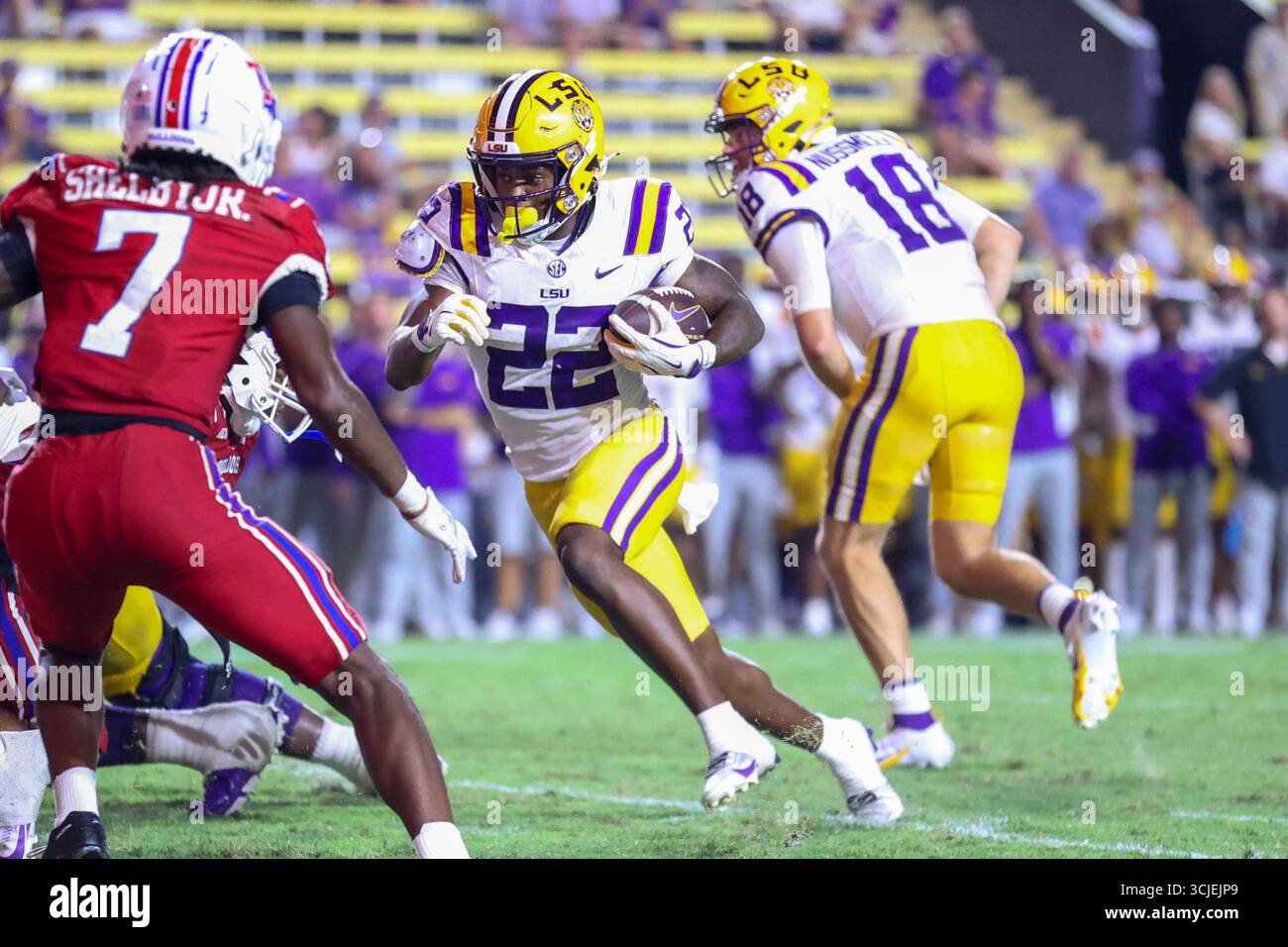 LSU Tigers running back Harlem Berry (22) rush for some yardage during ...