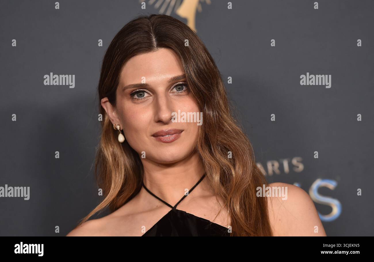 Los Angeles, USA. 06th Sep, 2025. Emily Arlook in the pressroom at the ...