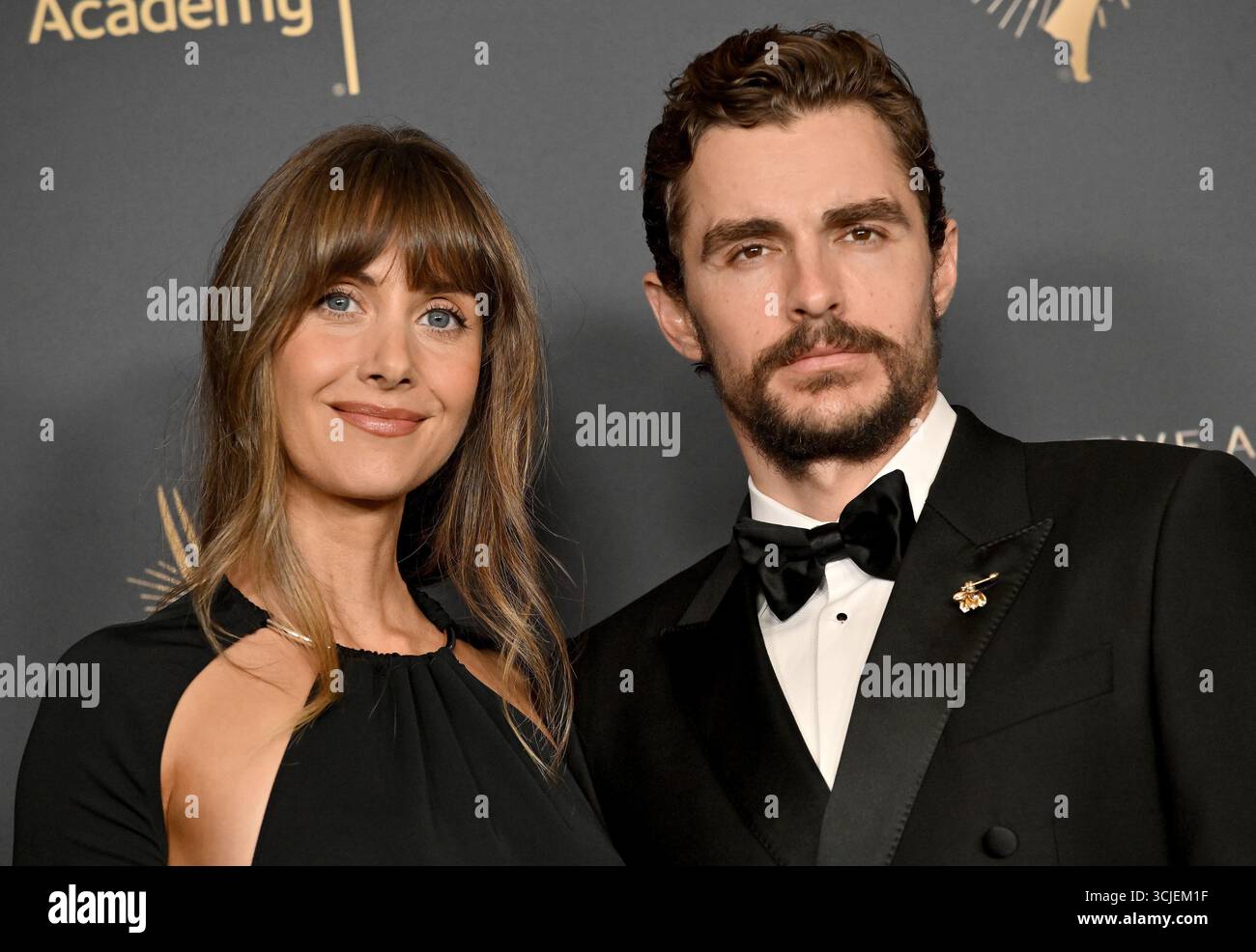 Alison Brie and Dave Franco in the pressroom at the 2025 Creative Arts ...