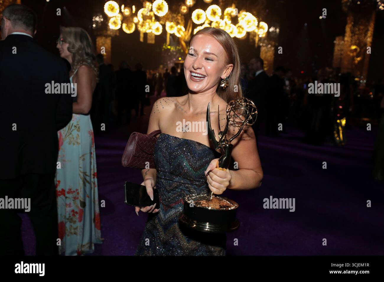 EXCLUSIVE - Bonny Monger with their Emmy for Outstanding Period or ...