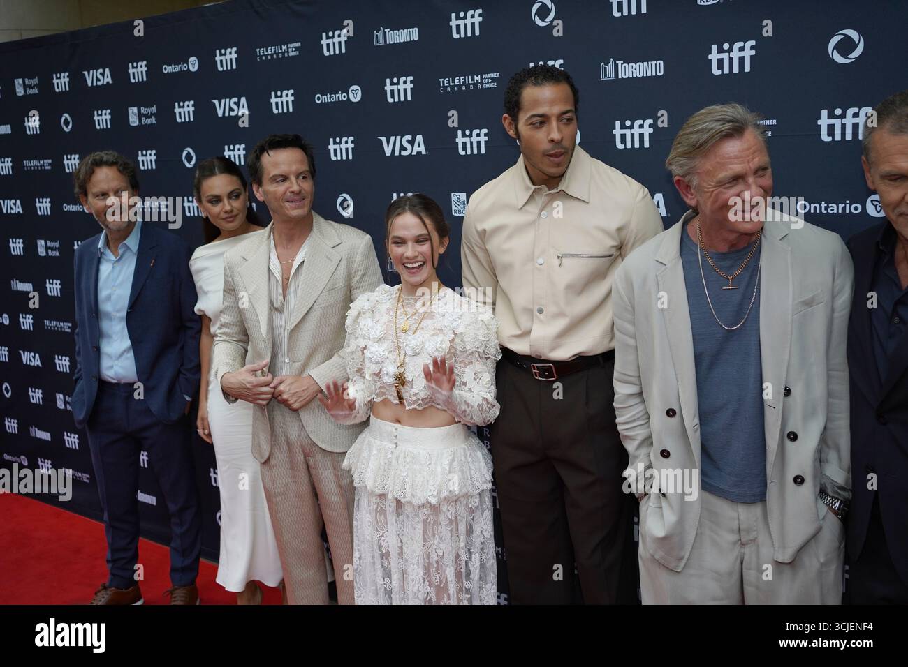 Toronto, Canada. 06th Sep, 2025. (L-R) Ram Bergman, Mila Kunis, Andrew ...
