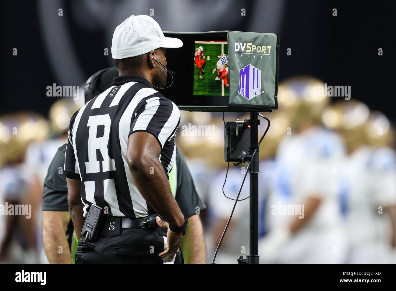 September 6, 2025: Referee Bryan Banks watches a replay during the ...