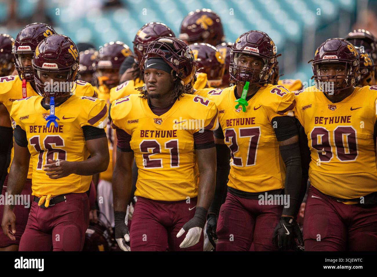 MIAMI GARDENS, FL - SEPTEMBER 06: Bethune-Cookman Wildcats safety ...