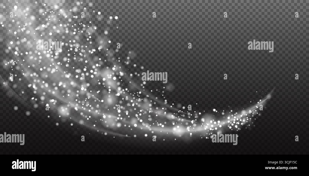 Magic fairy dust trail sparkling Stock Vector Images - Alamy