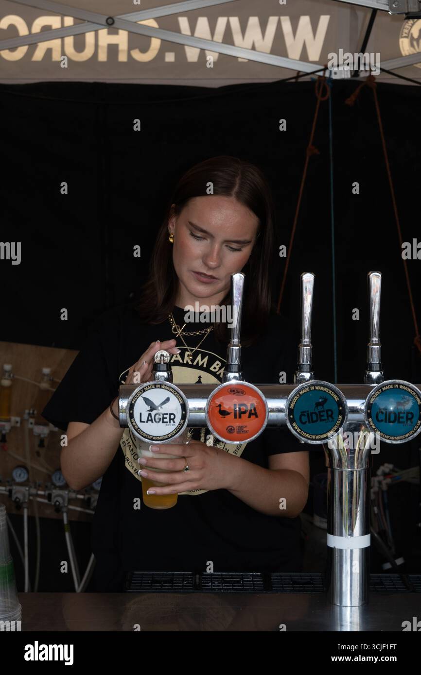 Beer stall at Leamington Spa Food and Drink Festival, UK Stock Photo ...