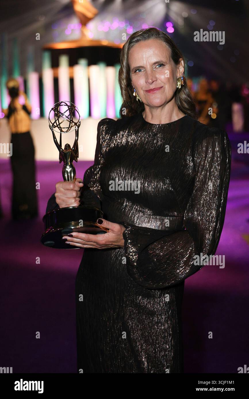 EXCLUSIVE - George Sayer with their Emmy for Outstanding Period ...