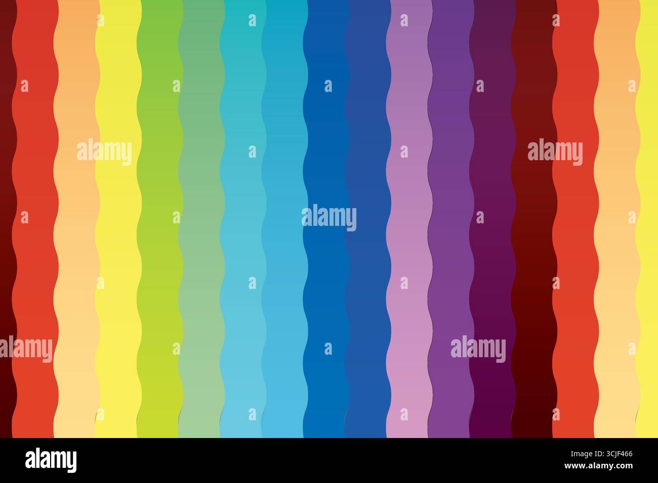 A vibrant background featuring vertical wavy stripes in a spectrum of ...