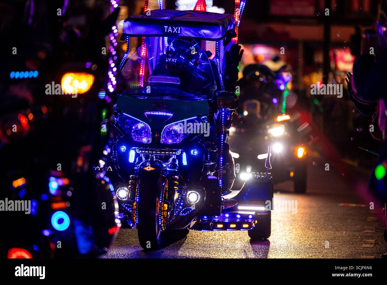 Scarborough, UK, 06 September 2025. Around 75 Honda Goldwing motorbikes ...