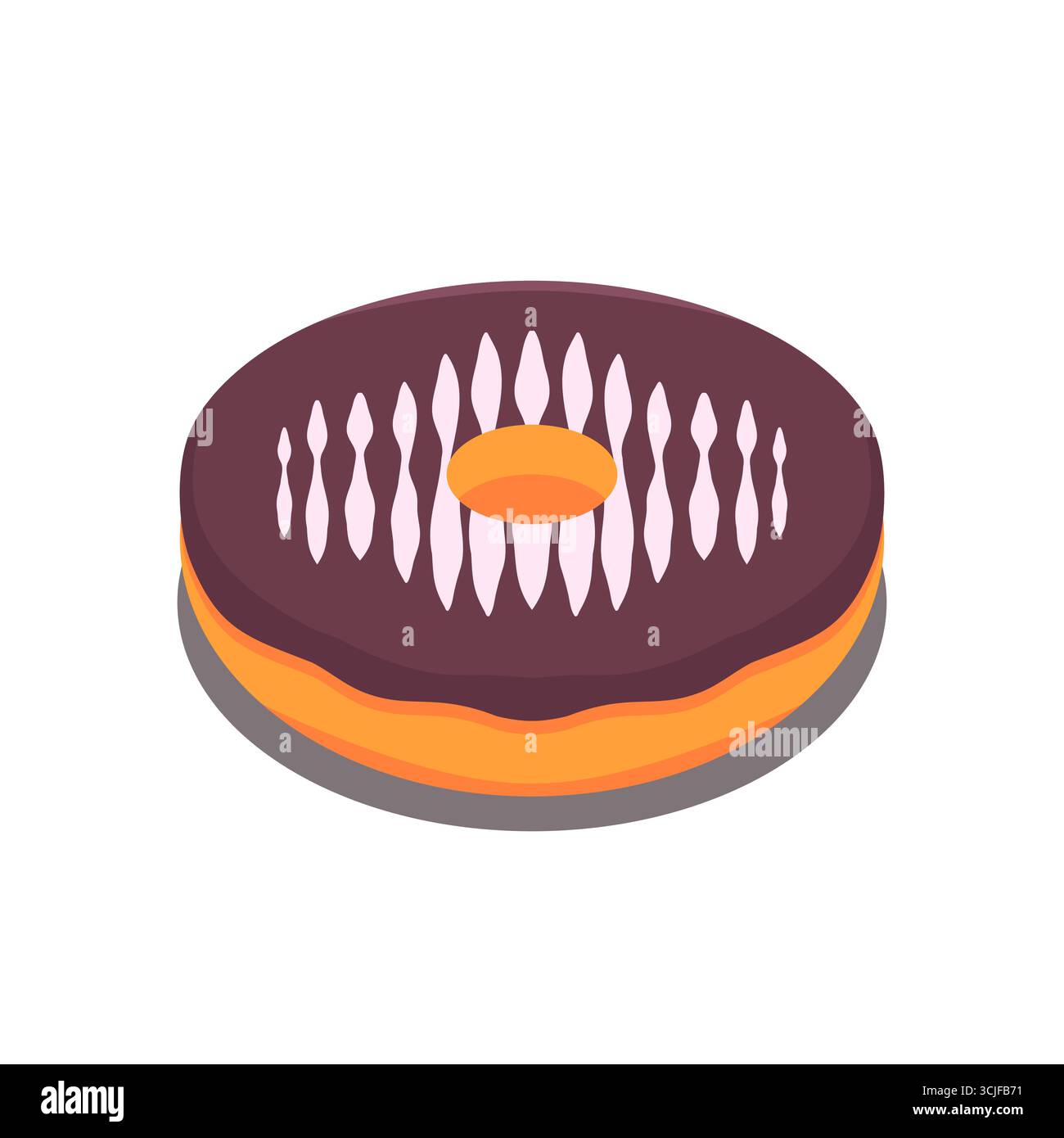 Birthday cake chocolate glaze Stock Vector Images - Alamy