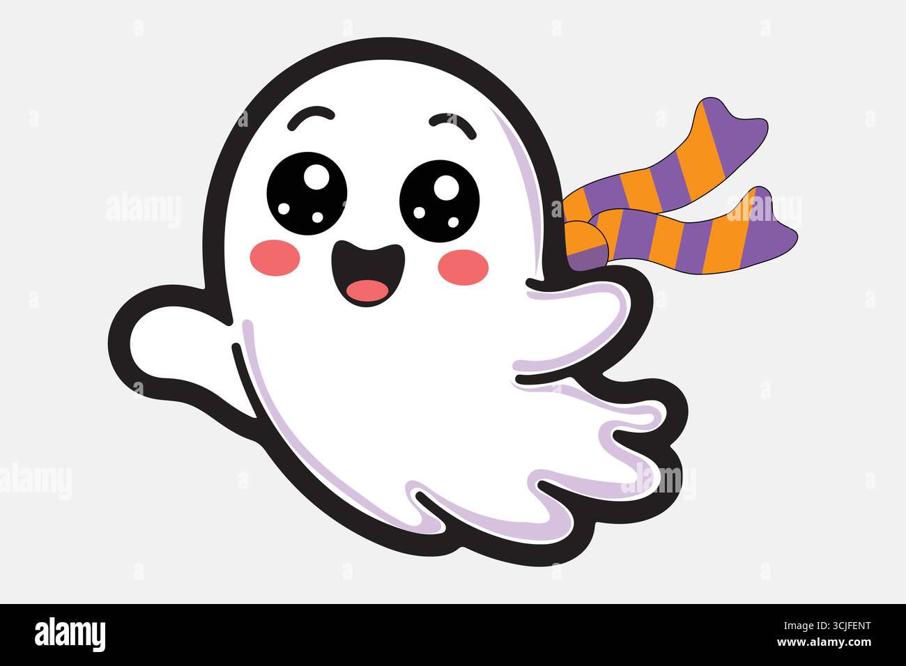 Funny kawaii halloween ghost hi-res stock photography and images - Alamy