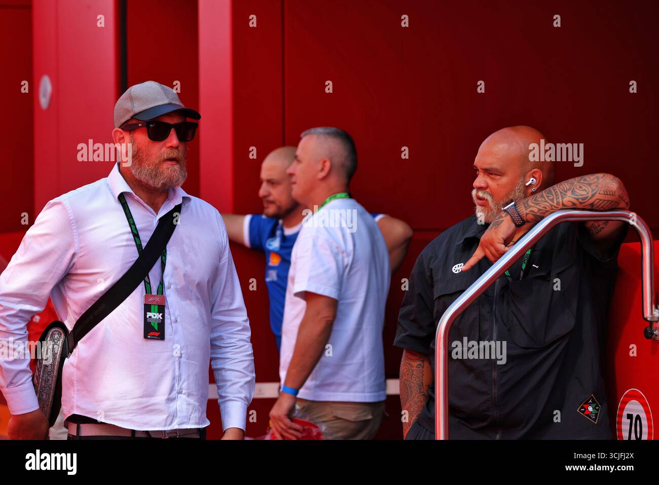 Security guards of Lewis Hamilton (GBR) Ferrari. 07.09.2025. Formula 1 ...