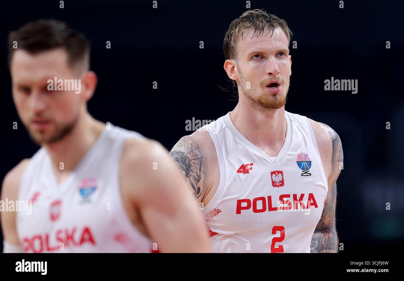Poland's Aleksander Balcerowski during FIBA Eurobasket 2025 round of 16 ...