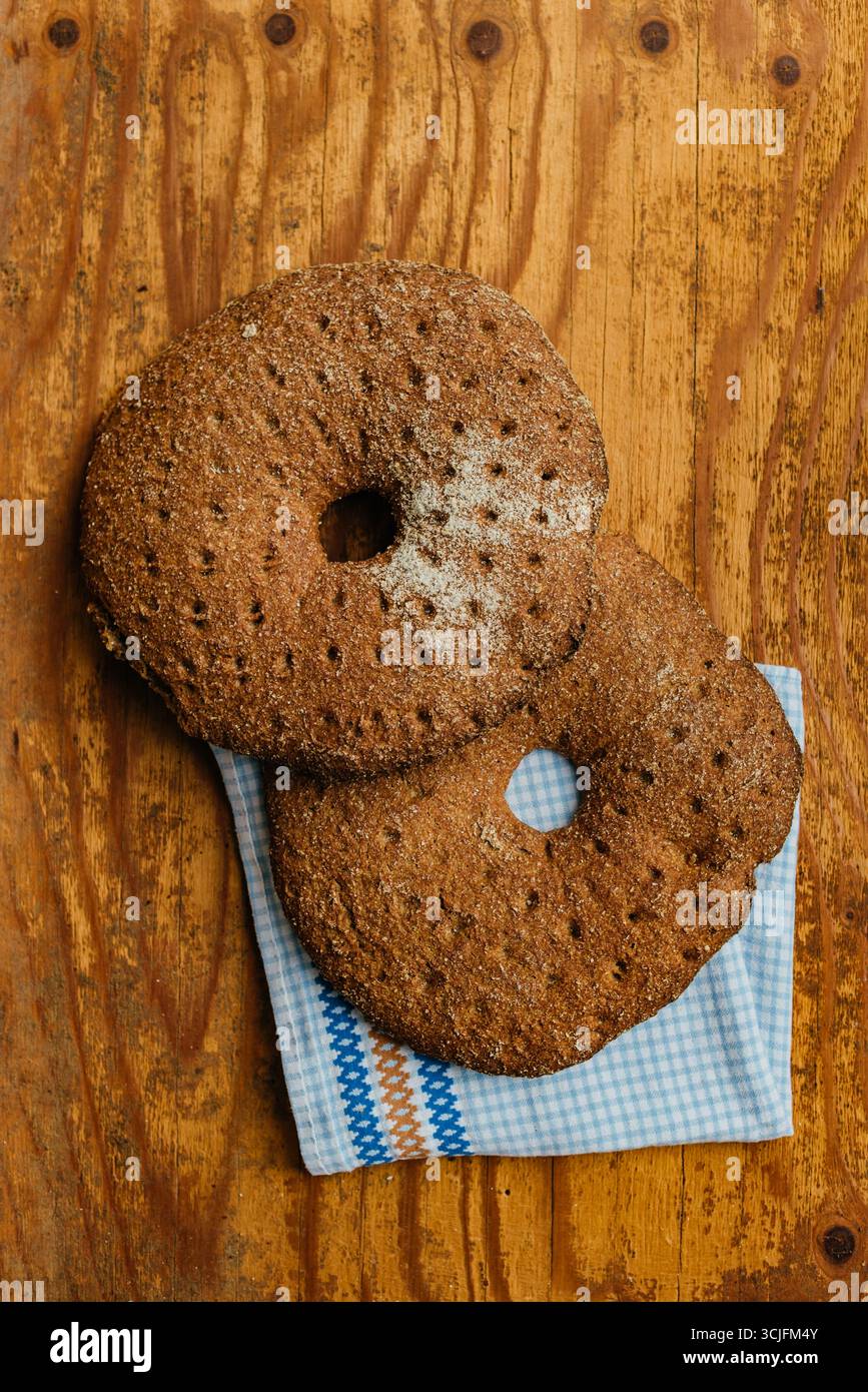 Ruisreikäleipä (or reikäleipä) is a type of traditional (western ...