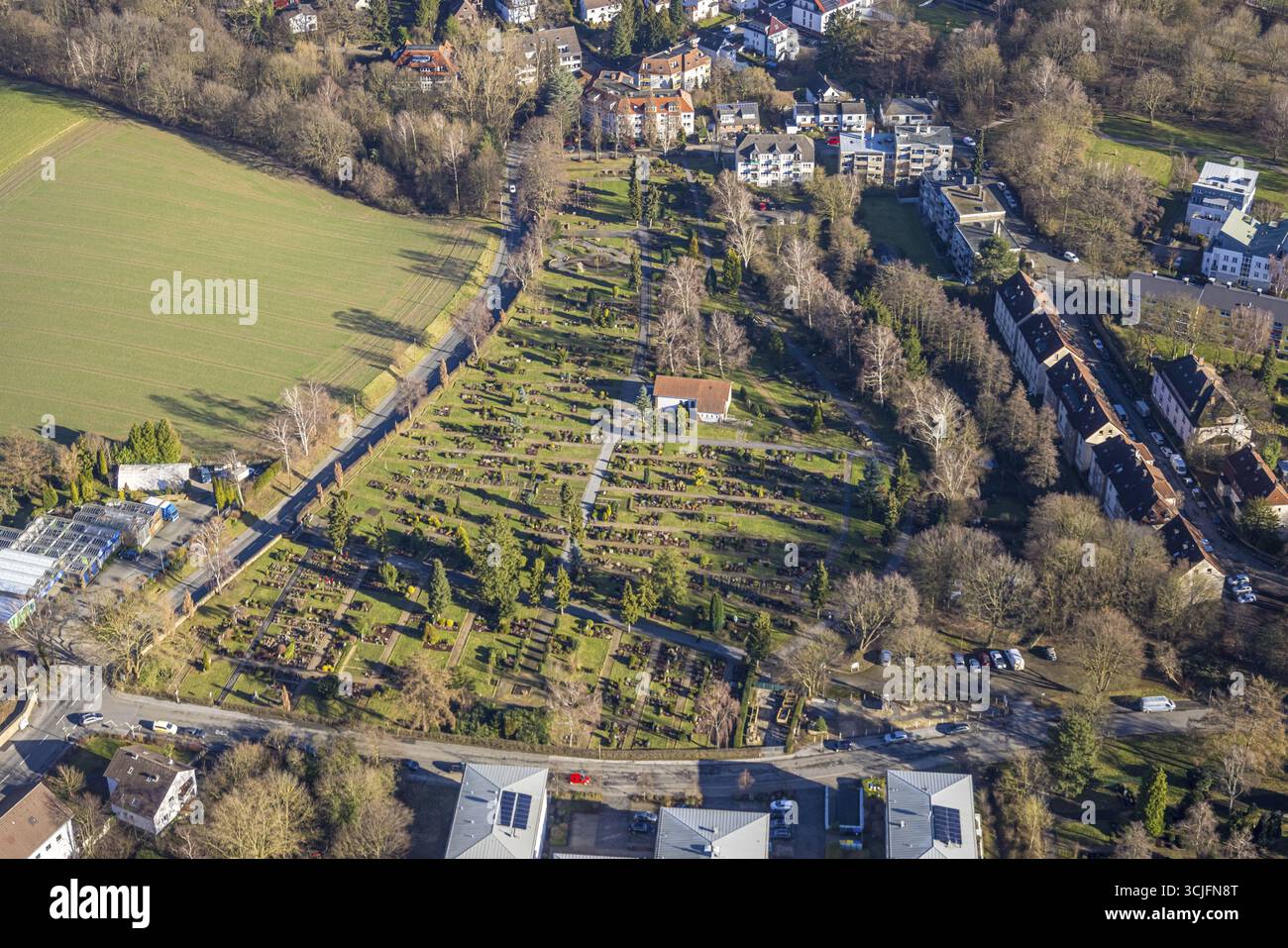 Aerial view evang cemetery hi-res stock photography and images - Alamy