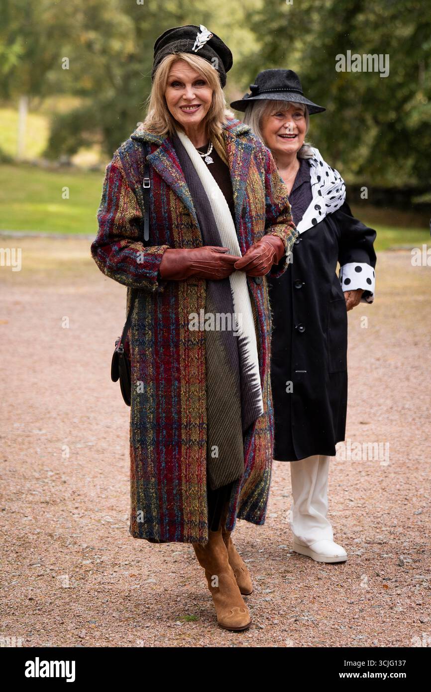 Dame Joanna Lumley (left) and Baroness Helena Kennedy arrives to attend ...