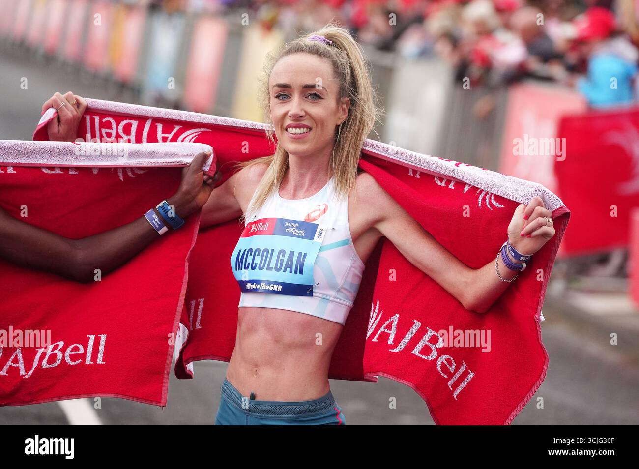 Eilish McColgan after finishing in third place in the Elite Women's ...