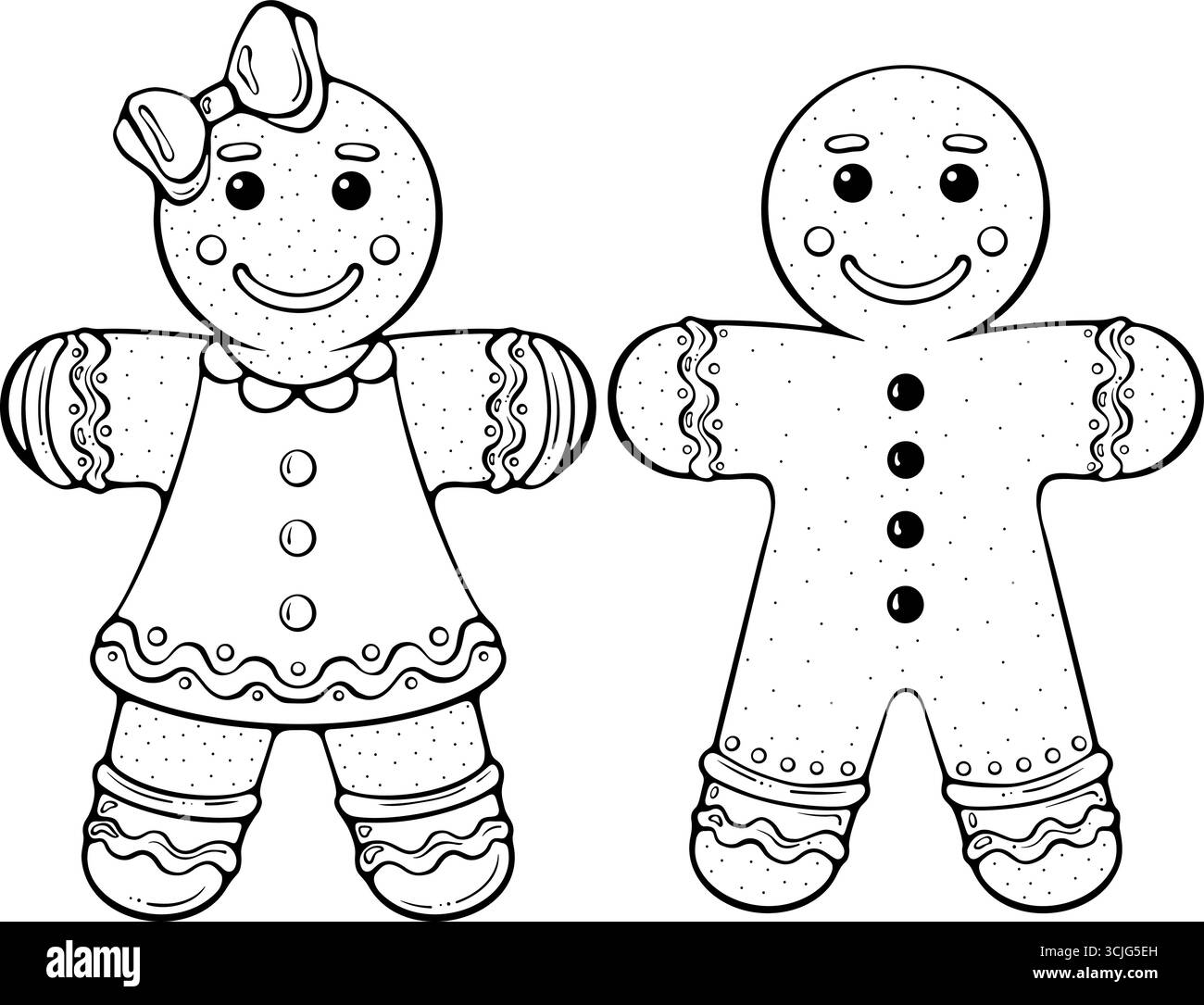 Homemade gingerbread cookies festive Black and White Stock Photos ...